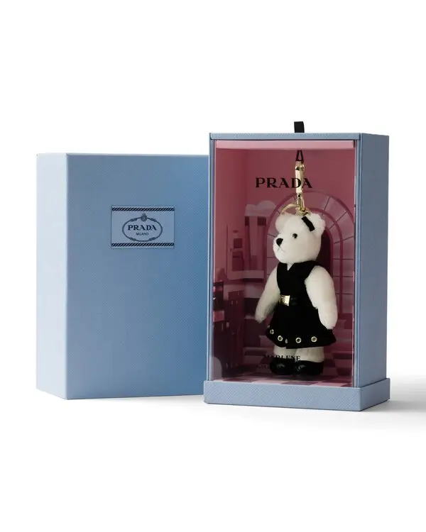 Prada Teddy Keychain Charm