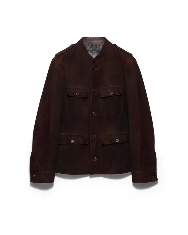 Prada Suede Jacket - Brown