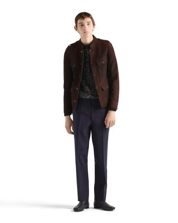 Prada Suede Jacket - Brown