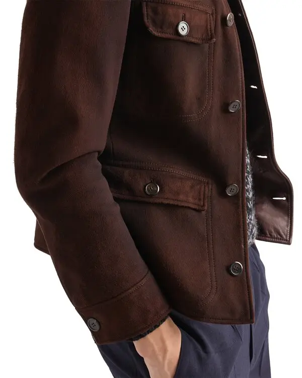 Prada Suede Jacket - Brown