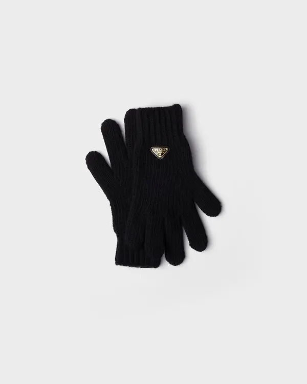 Prada Wool Gloves - Black