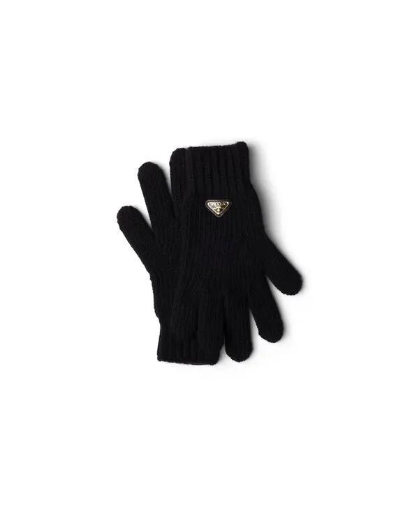 Prada Wool Gloves - Black