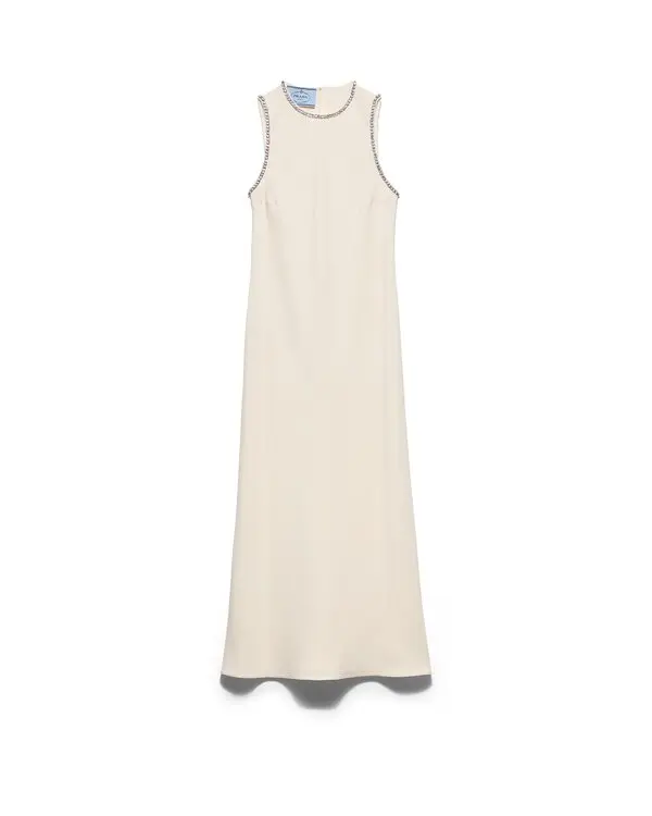 Prada Sablé Sheath Dress - Neutral