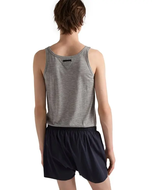 Prada Cotton Boxer Shorts - Blue