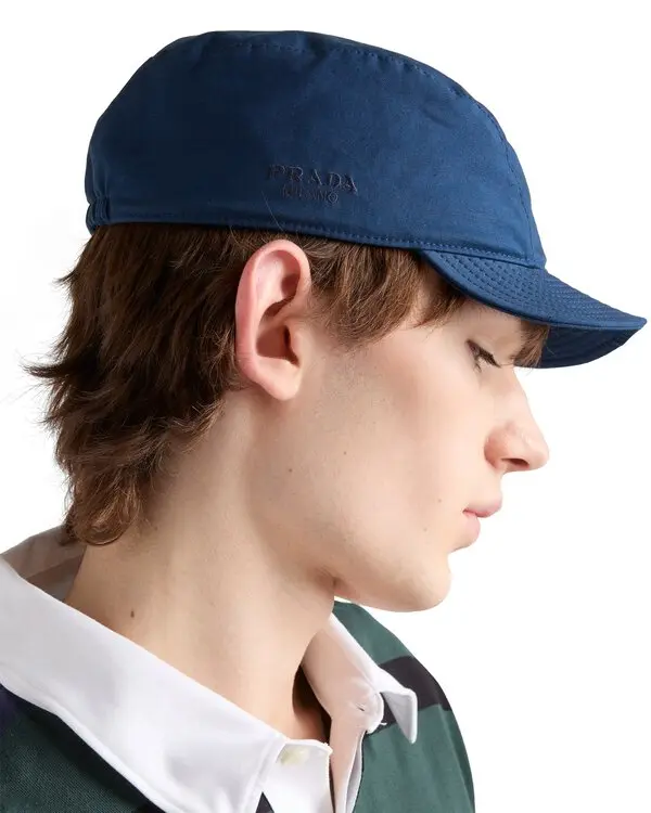 Prada Cotton Baseball Cap - Light Blue