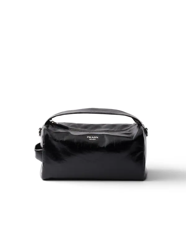 Prada Leather Shoulder Bag - Black