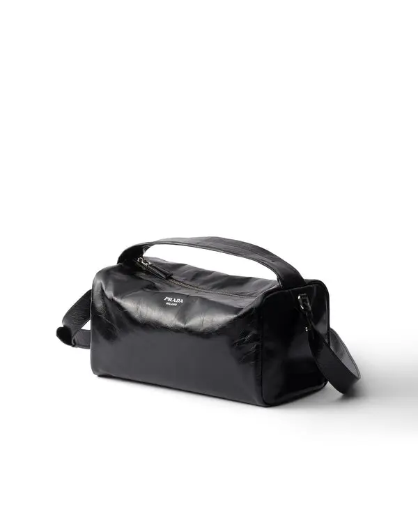 Prada Leather Shoulder Bag - Black
