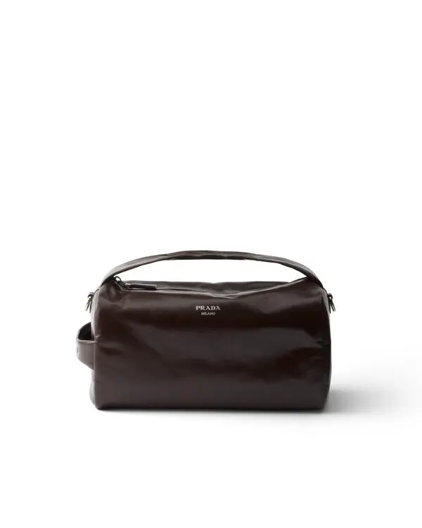 Prada Leather Shoulder Bag - Brown