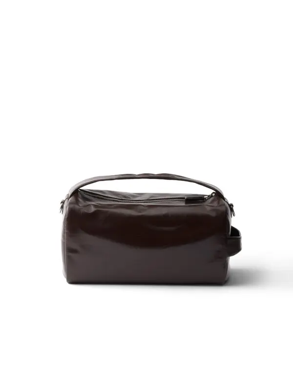 Prada Leather Shoulder Bag - Brown