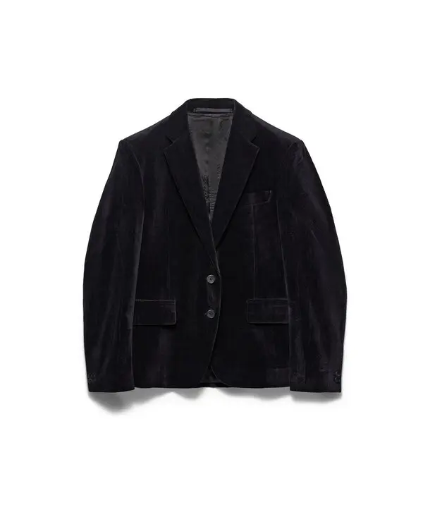Prada Single-breasted Velvet Jacket