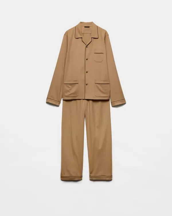 Prada Cashmere Pajamas - Camel Brown