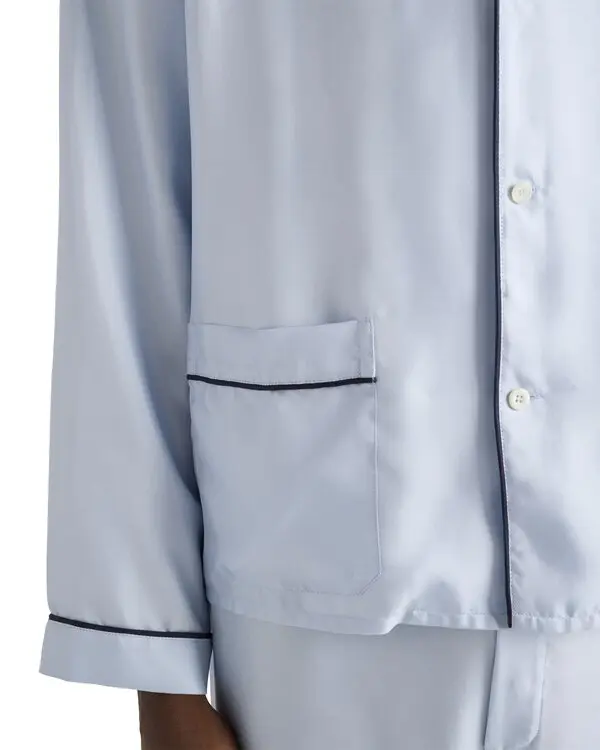 Prada Silk Twill Pajaas - Light Blue