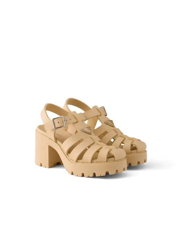 Prada Platform Sandals - Neutral