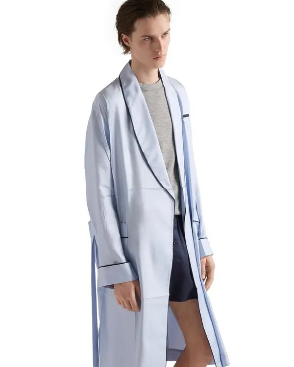 Prada Ilk Robe - Light Blue