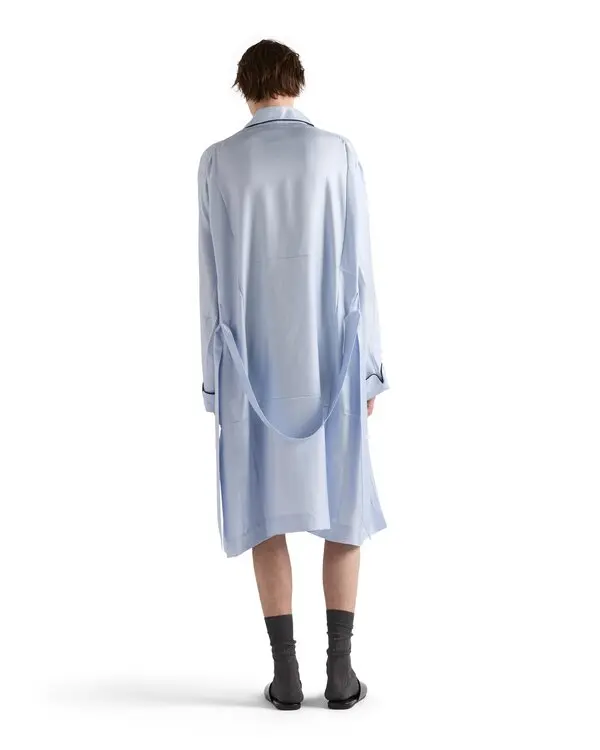 Prada Ilk Robe - Light Blue