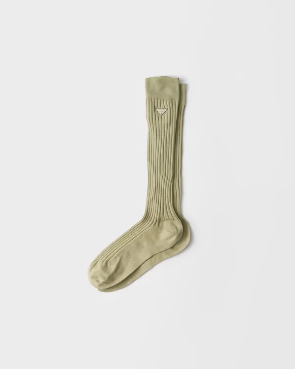 Prada Cotton Socks - Powder Blue
