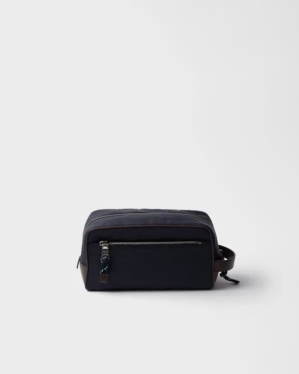 Prada Re-nylon And Leather Pouch