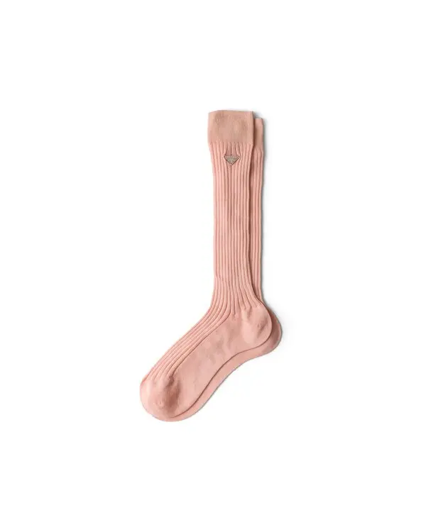 Prada Cotton Socks - Pink