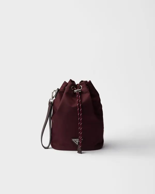 Prada Speedrock Re-nylon Pouch - Burgundy