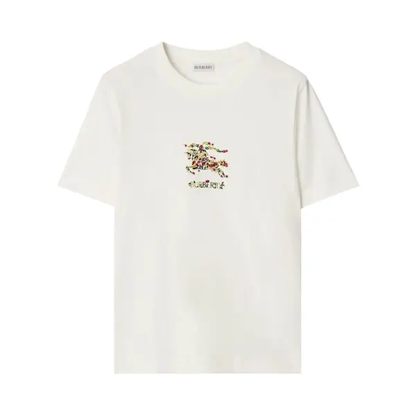Burberry Floral Emblem T-shirt - Tan