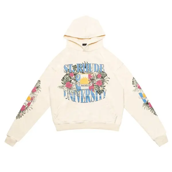 Rhude St. University Hoodie - Cream