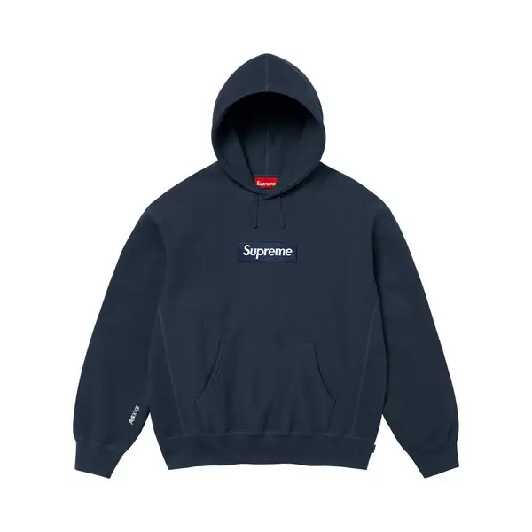 Supreme Box Logo Hooded Sweatshirt - Blue
