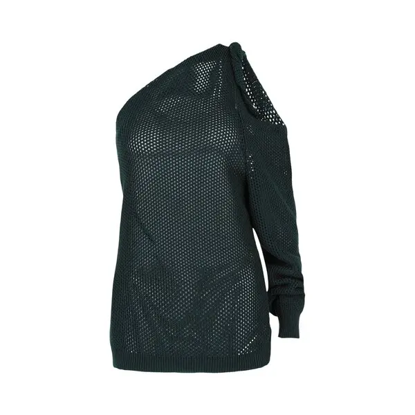 Givenchy One-shoulder Woven Knit Top