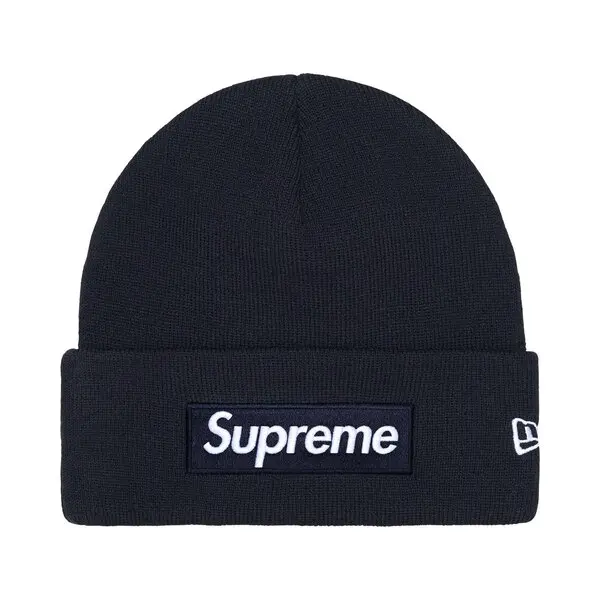 Supreme New Era Box Logo Beanie - Blue