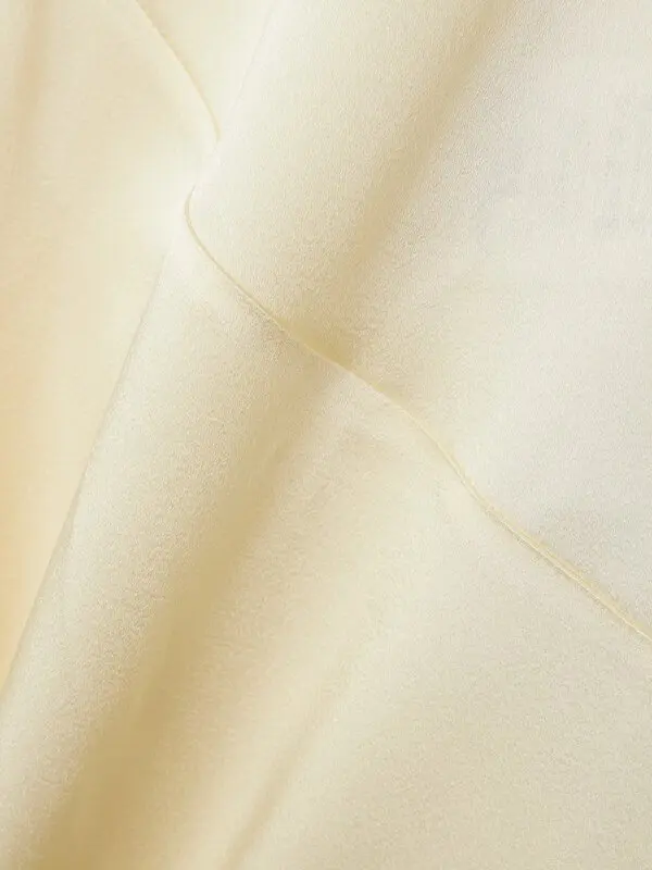 Stella McCartney Paneled Hammered-satin Midi Dress