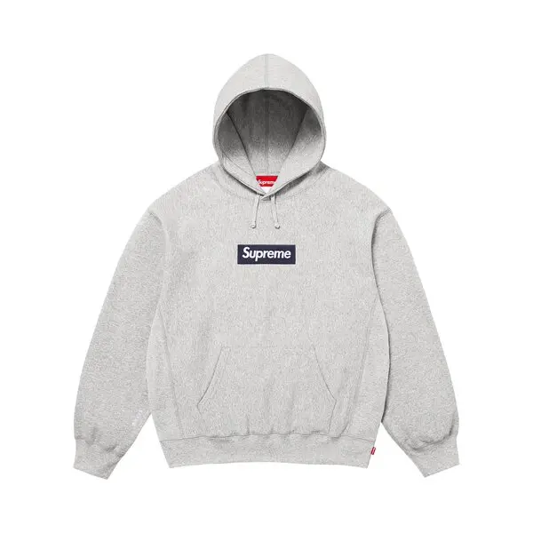 Supreme Box Logo Hooded Sweatshirt - Grey