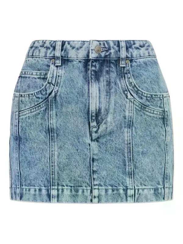 MARANT ETOILE Juana Denim Mini Skirt - Blue