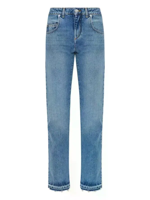 Isabel Marant Étoile Denala Cotton Denim Pants - Blue