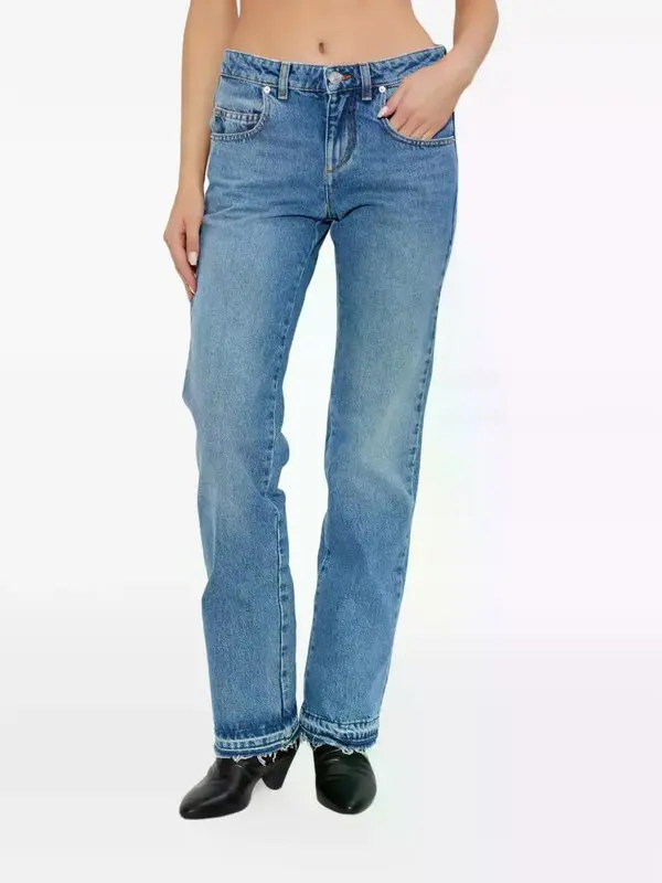 Isabel Marant Étoile Denala Cotton Denim Pants - Blue