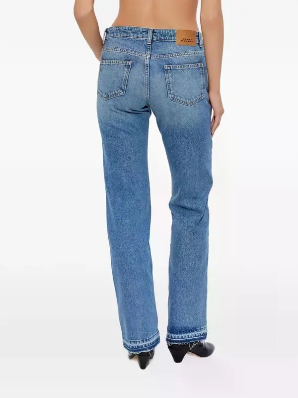 Isabel Marant Étoile Denala Cotton Denim Pants - Blue