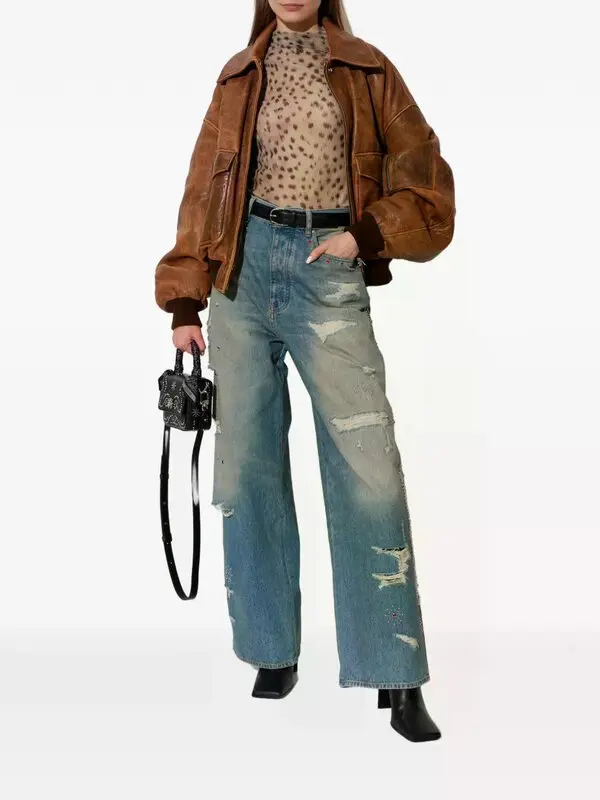 Amiri Skel Studded Jeans