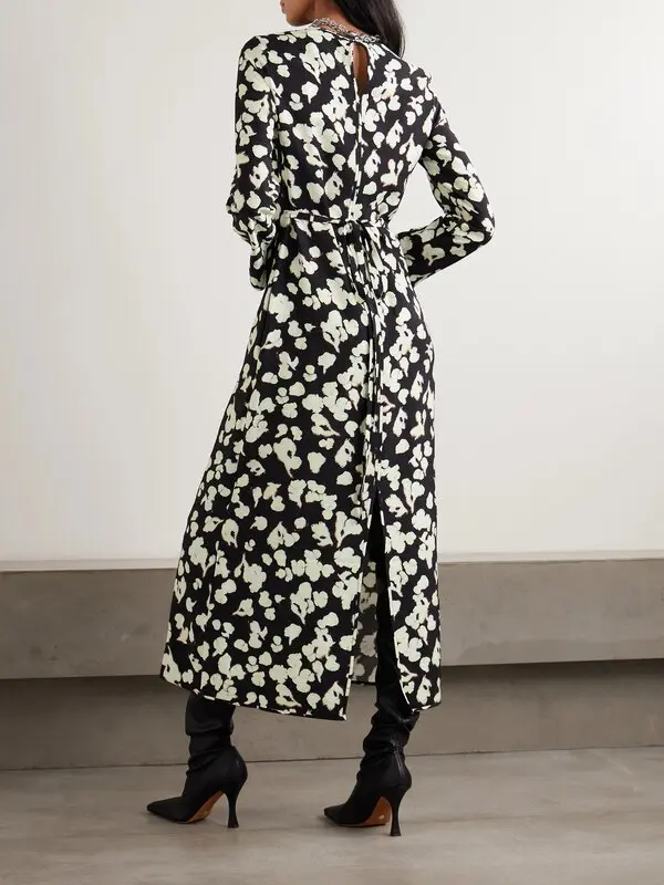 black and white jersey maxi dress Compaa Fantstica - Striped Jersey Maxi Dress
