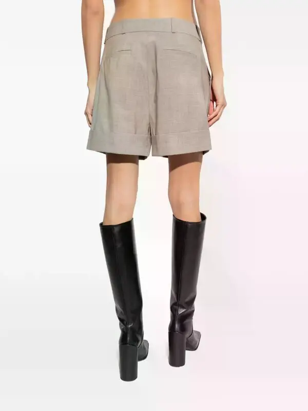 Rag & Bone Neila Pleated Cuffed Shorts