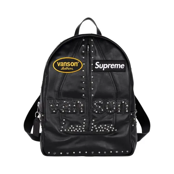Supreme X Vanson Leathers X B.b. Simon Backpack - Black