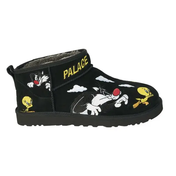 UGG X Palace X Looney Tunes Classic Ultra Mini Boot - Black