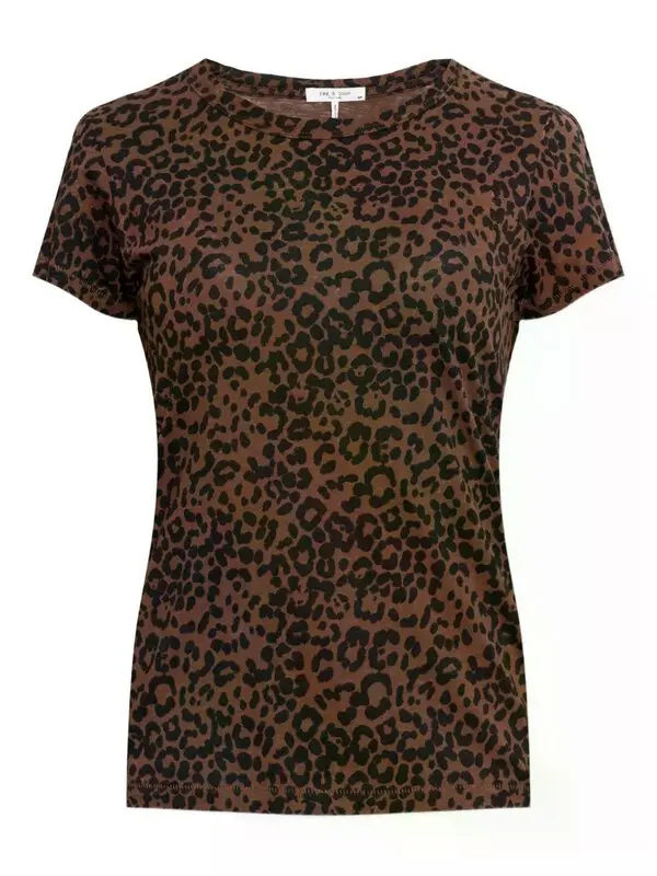 Rag & Bone Animal-print T-shirt - Brown