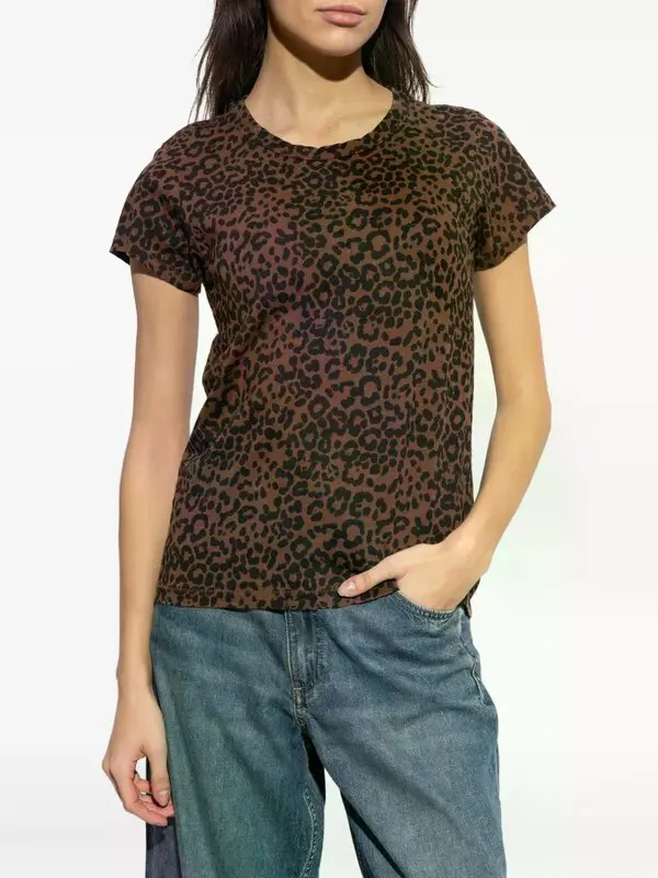 Rag & Bone Animal-print T-shirt - Brown