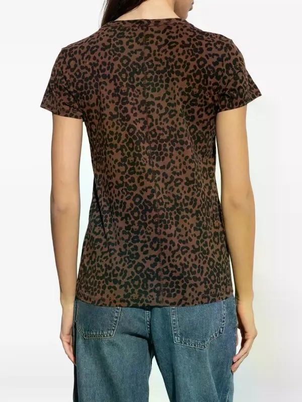 Rag & Bone Animal-print T-shirt - Brown