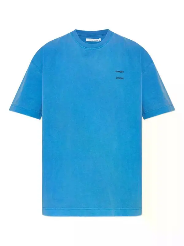 SAMSOE SAMSOE Logo-print T-shirt - Blue