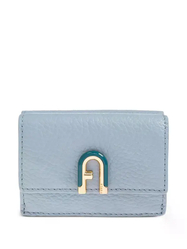 Furla Logo-plaque Leather Wallet - Blue