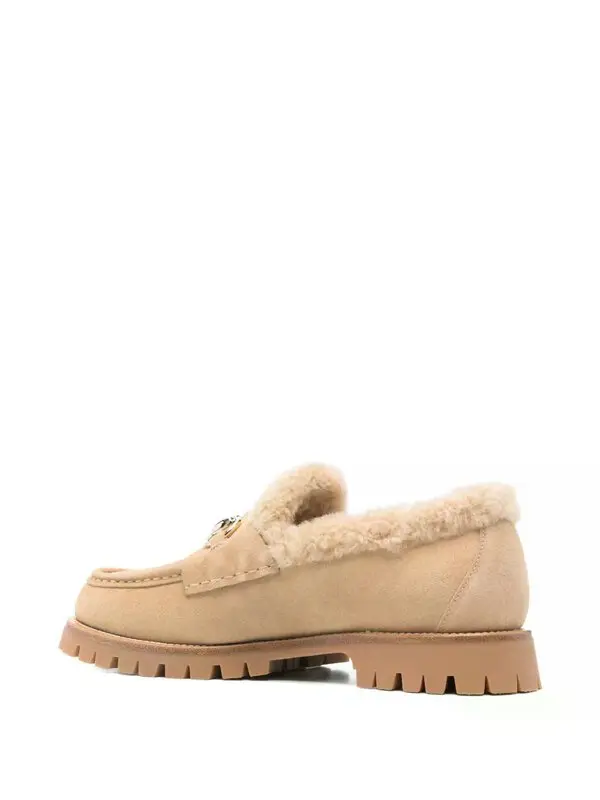 Gucci Horsebit Shearling Loafers - Neutrals