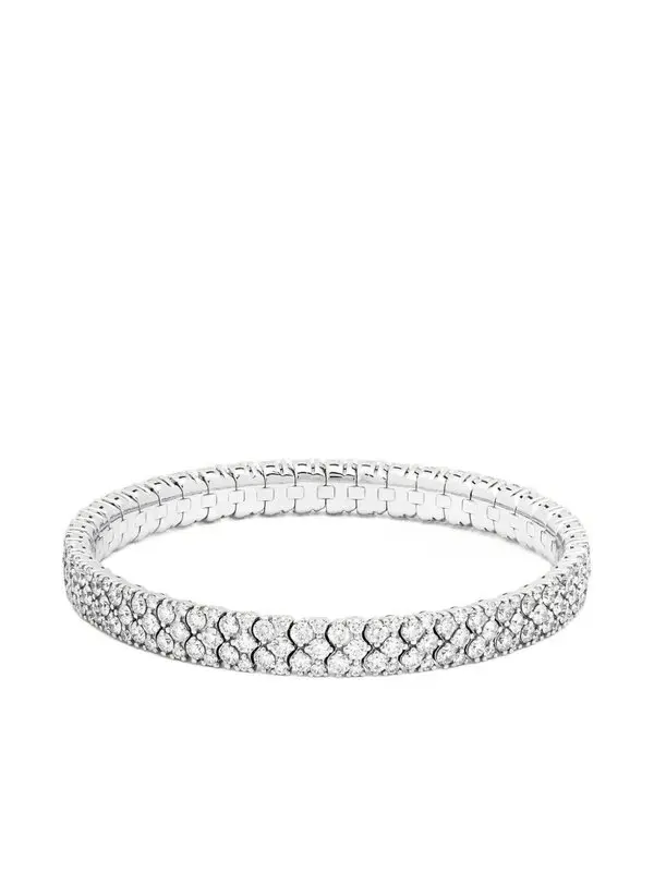 JEWELS AFICIONADO 18k White Gold Diamond Bracelet - Silver