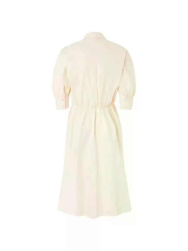Pinko Collared Dress With Ring Detail - Neutrals