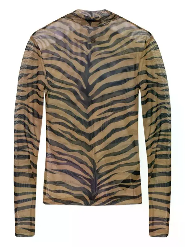 Amiri Zebra-print Top - Neutrals