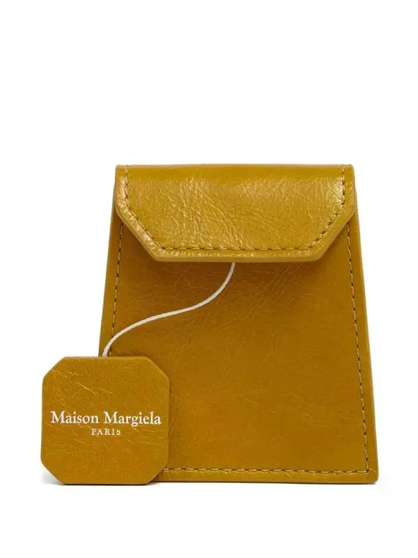 MAISON MARGIELA Tea-bag Flap Wallet - Yellow