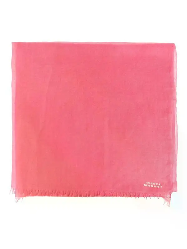 Isabel Marant Alette Frayed Scarf - Pink
